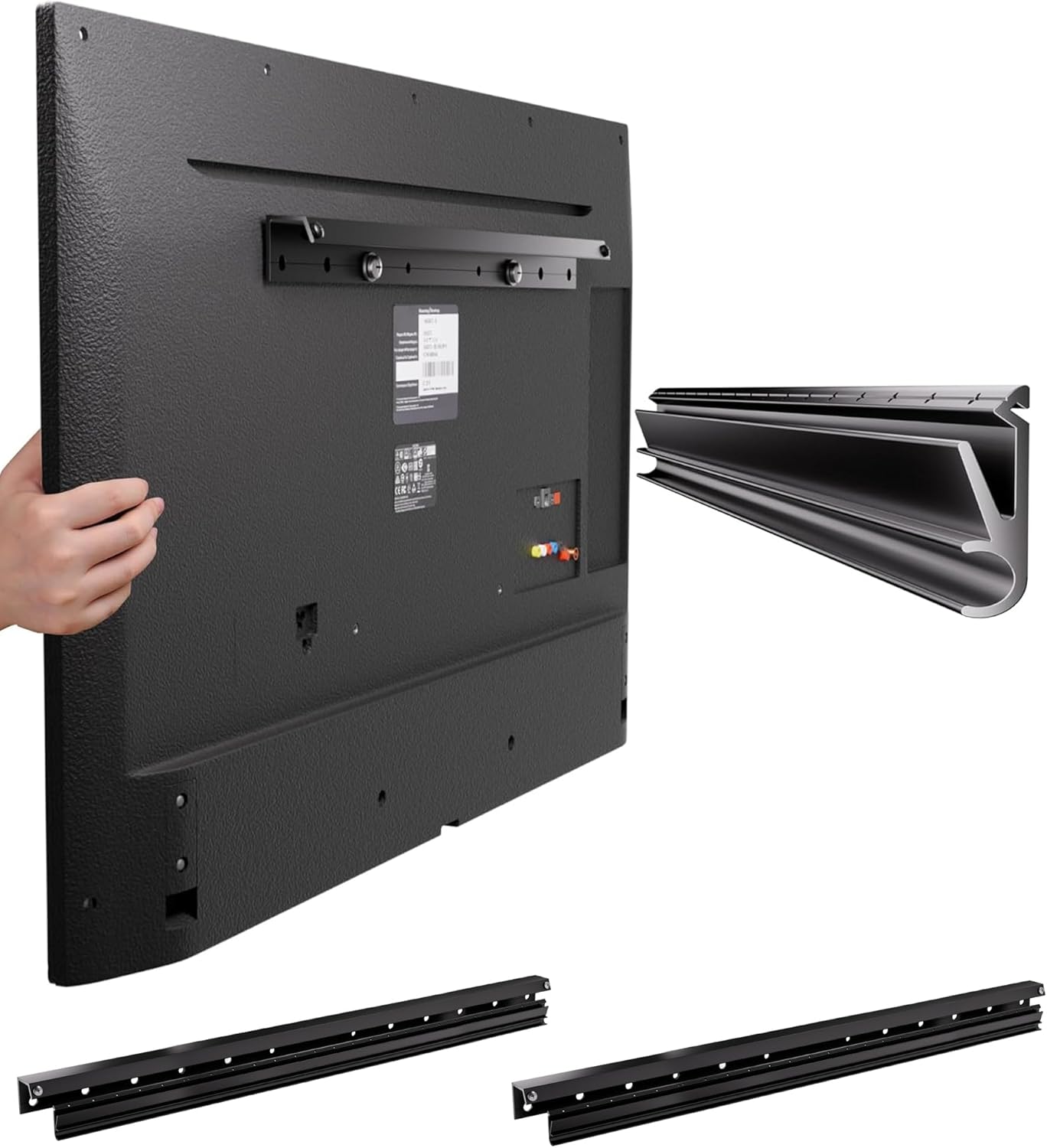 No Stud TV Wall Mount, Drywall Studless Flush TV Mount, No Drill, Rend ...