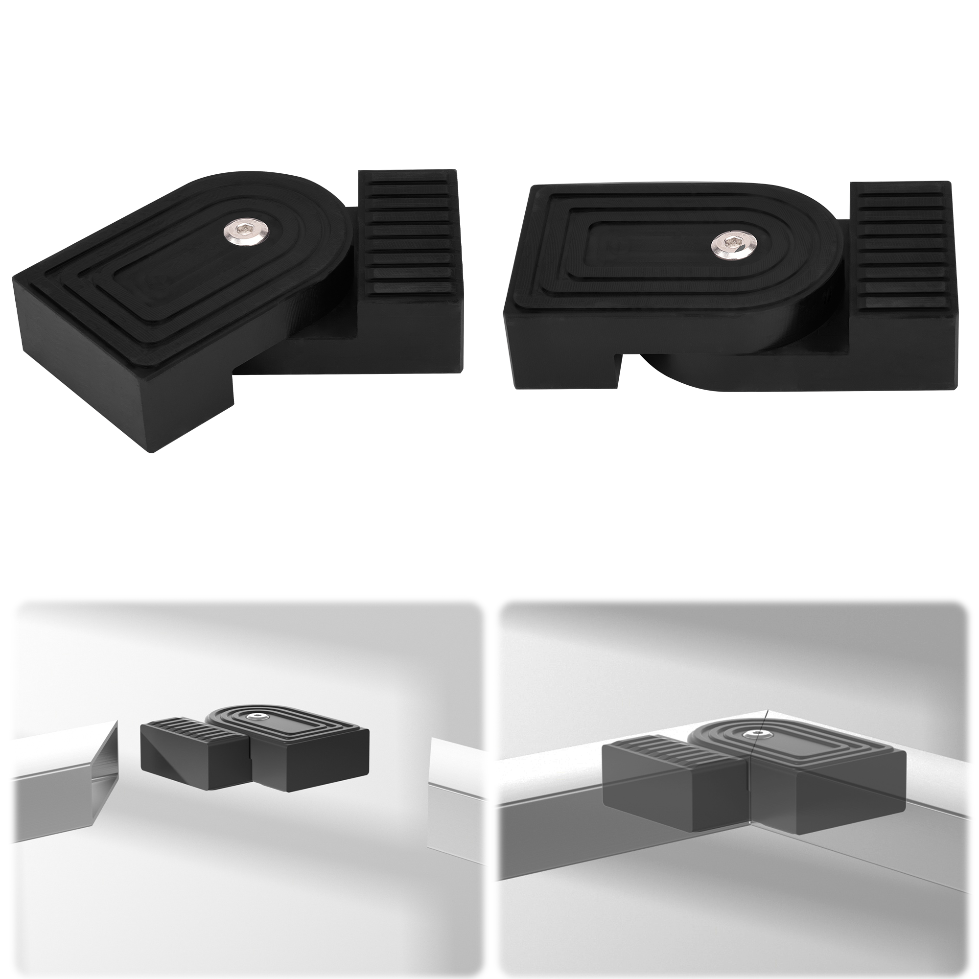 Fulifix Railing Handrail Accessories, 2 Pack Level Pivot Handrail Conn